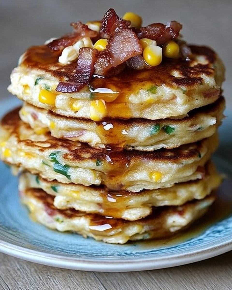 Bacon and Corn Griddle Cakes