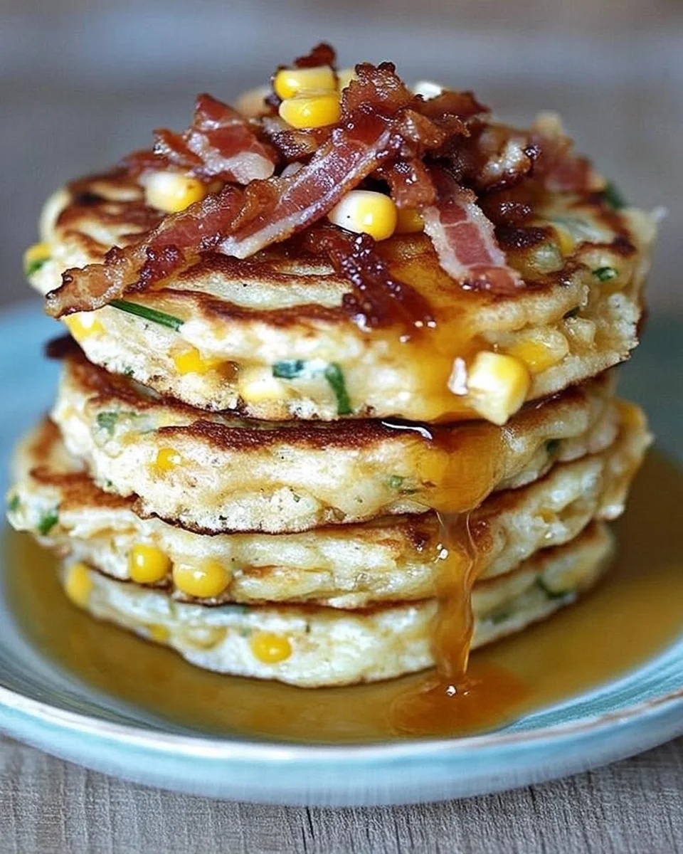 Bacon and Corn Griddle Cakes