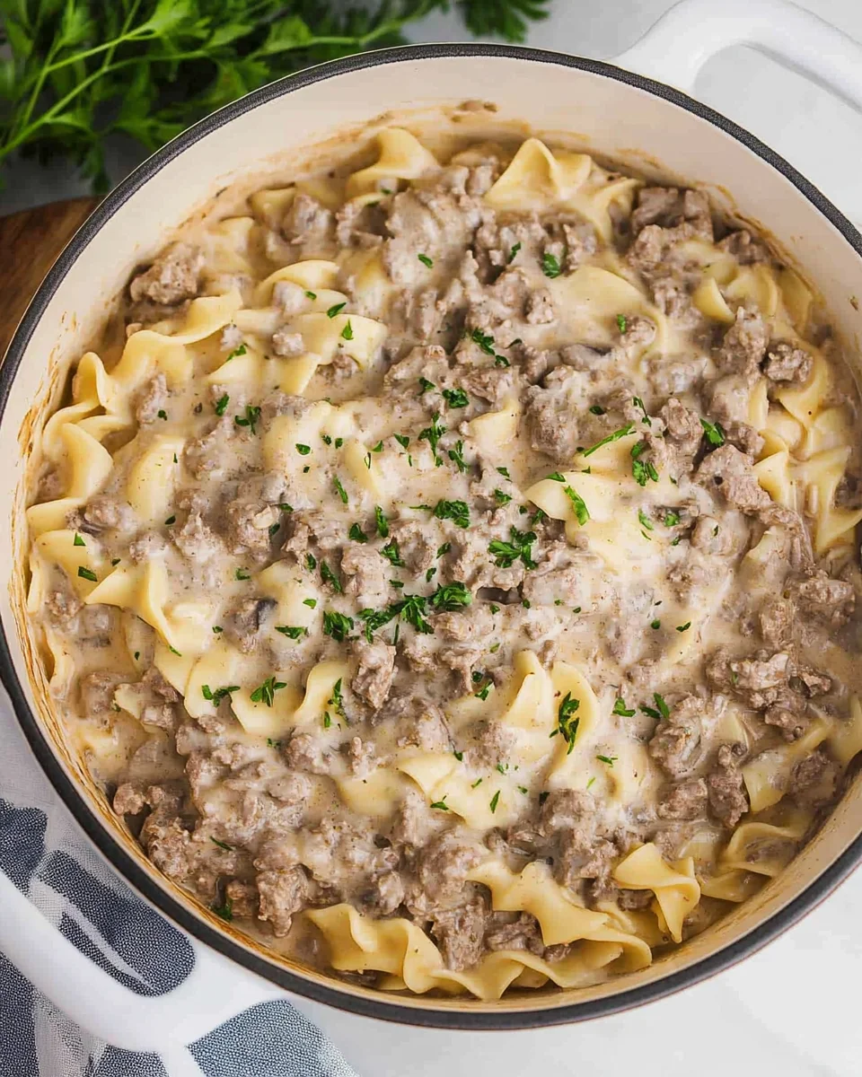 Ground Beef Stroganoff