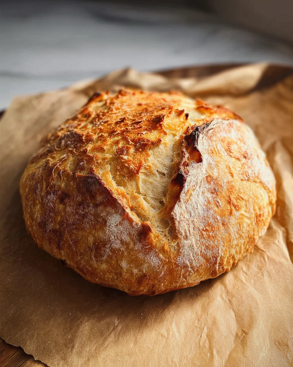 Quick and Easy No-Knead Bread