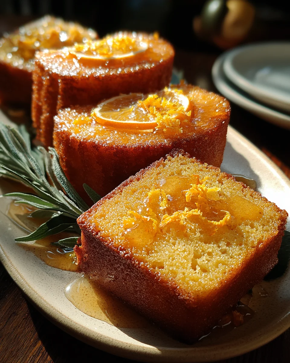 Orange Ginger Honey Cakes