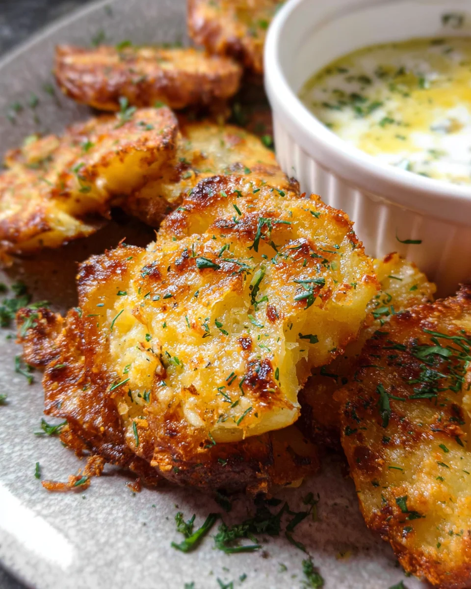 Parmesan Smashed Potatoes